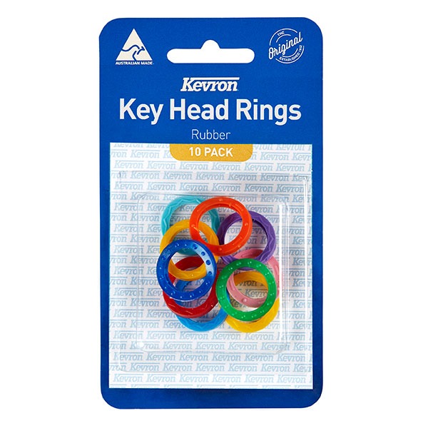 CMR - KEVRON KEY HEAD RINGS ASSORTED PACK 10