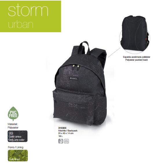 CMR - Gabol Storm Urban 310303 Backpack