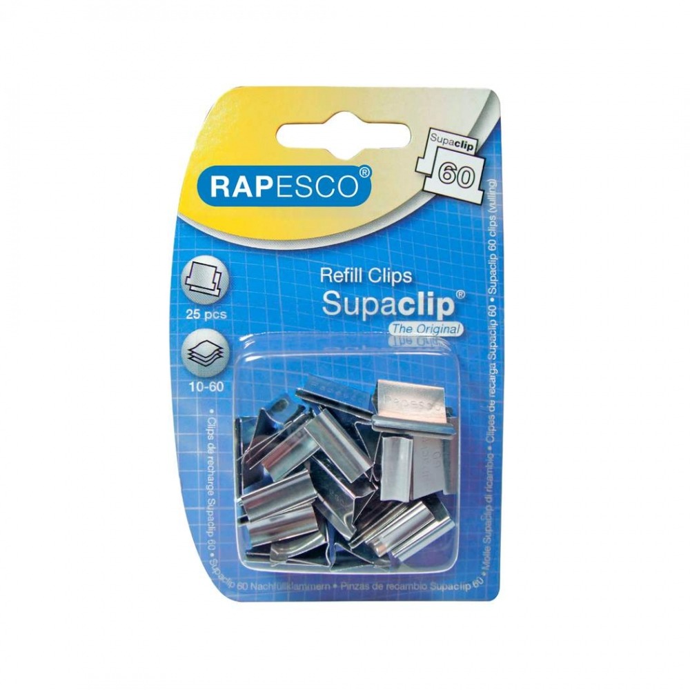 CMR - Supaclip 60 Stainless Steel Refill Clips (box of 25)