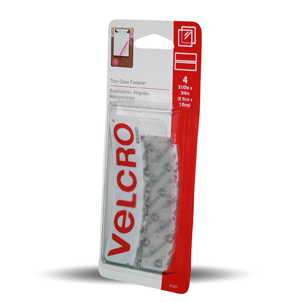 CMR - VELCRO® BRAND THIN CLEAR STRIPS 4 SETS