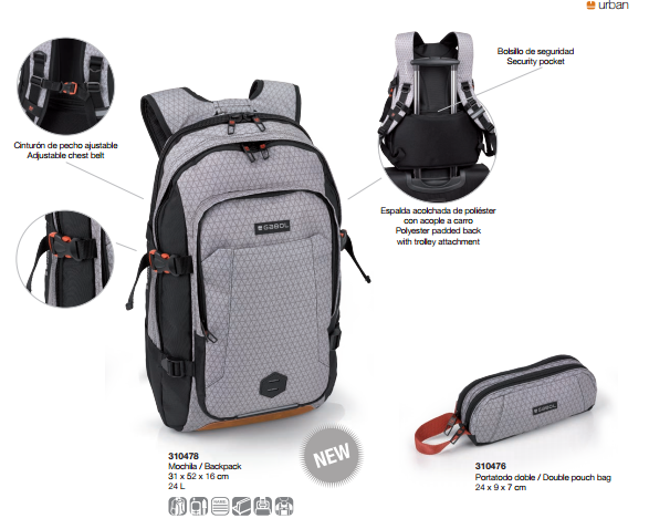 CMR - Gabol Cubic Urban 310478 Backpack