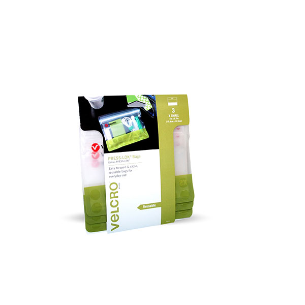 CMR - VELCRO® BRAND PRESS LOK® BAGS EXTRA SMALL PK 3