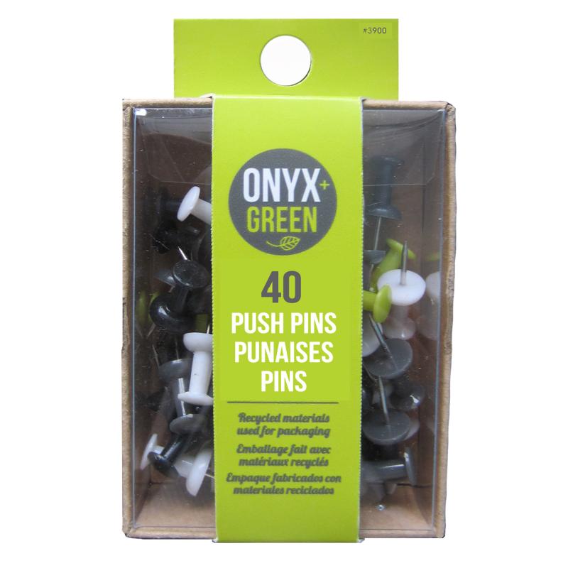 CMR - ONYX+BLUE 40 PUSH PINS