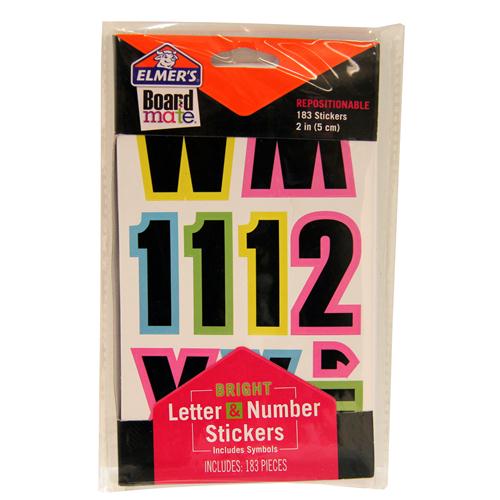 CMR - Board Mate® Repositionable Letter, Number & Symbol Stickers