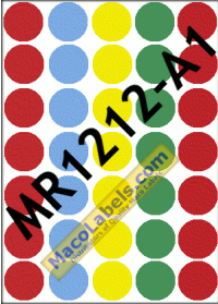 CMR - MACO MR1212-A1 Round Circle Labels
