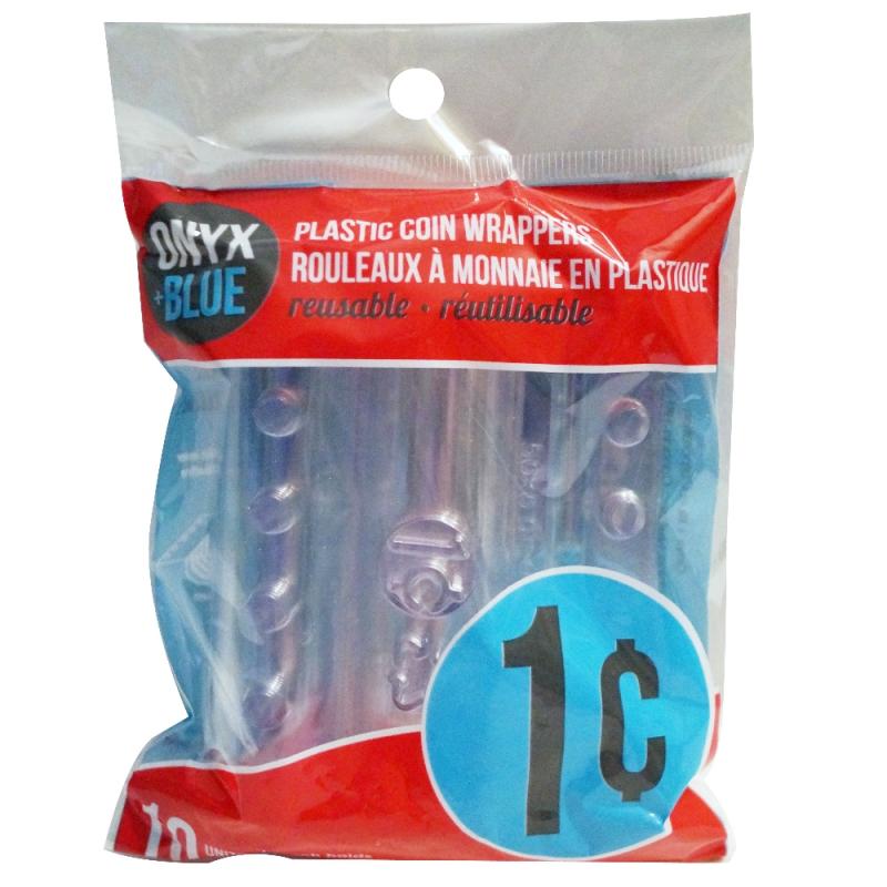 CMR - ONYX+BLUE 10 PLASTIC COIN WRAPPERS